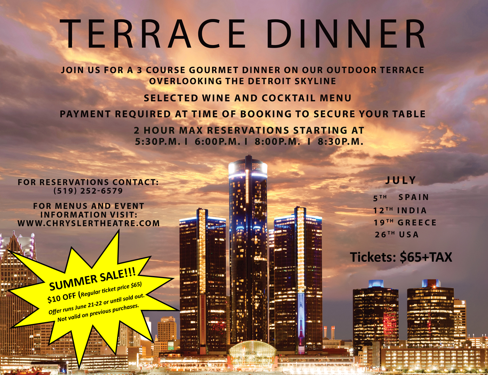 Upcoming Events - Chrysler Theatre